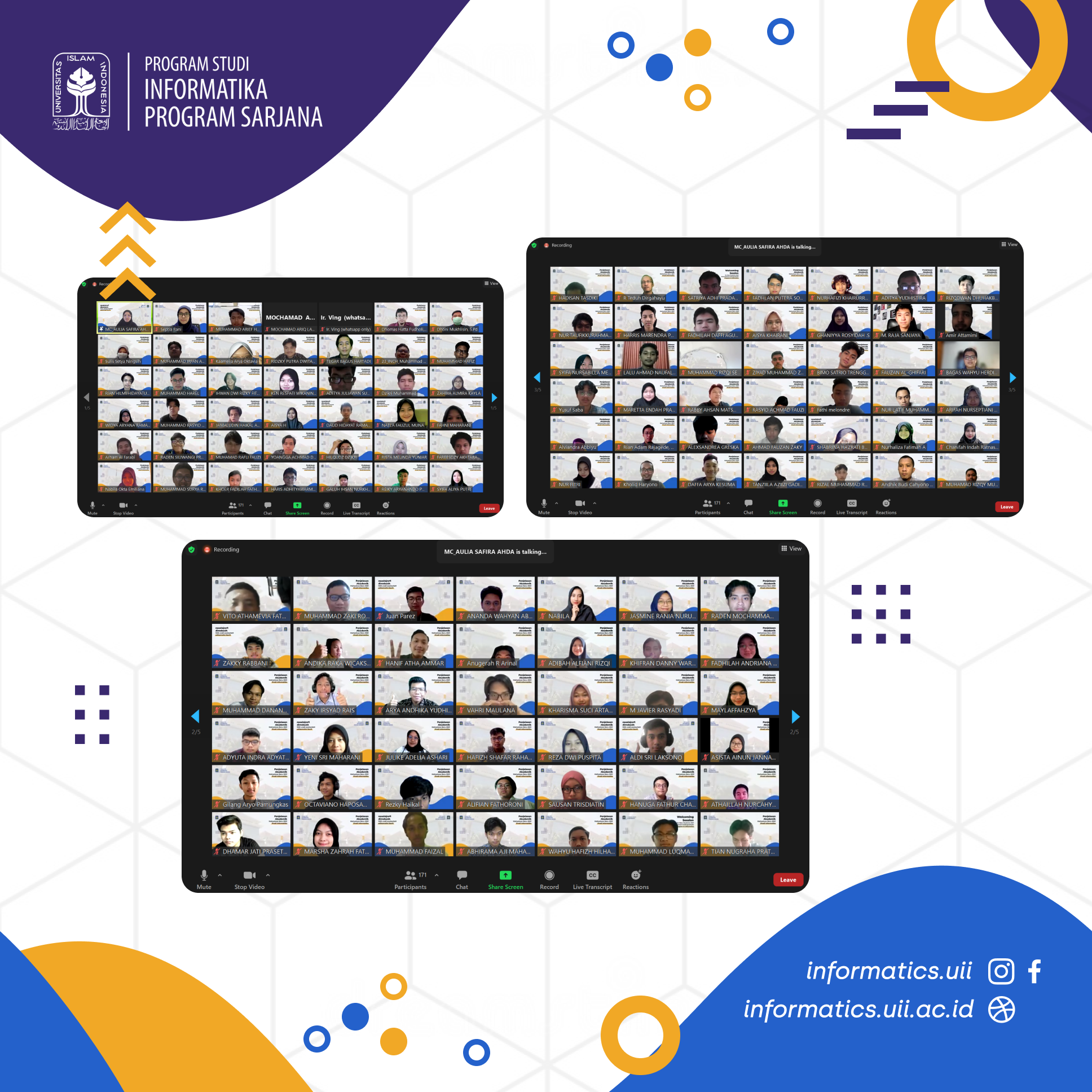 Penjelasan Akademik Mahasiswa Baru Angkatan 2021 - Informatics UII