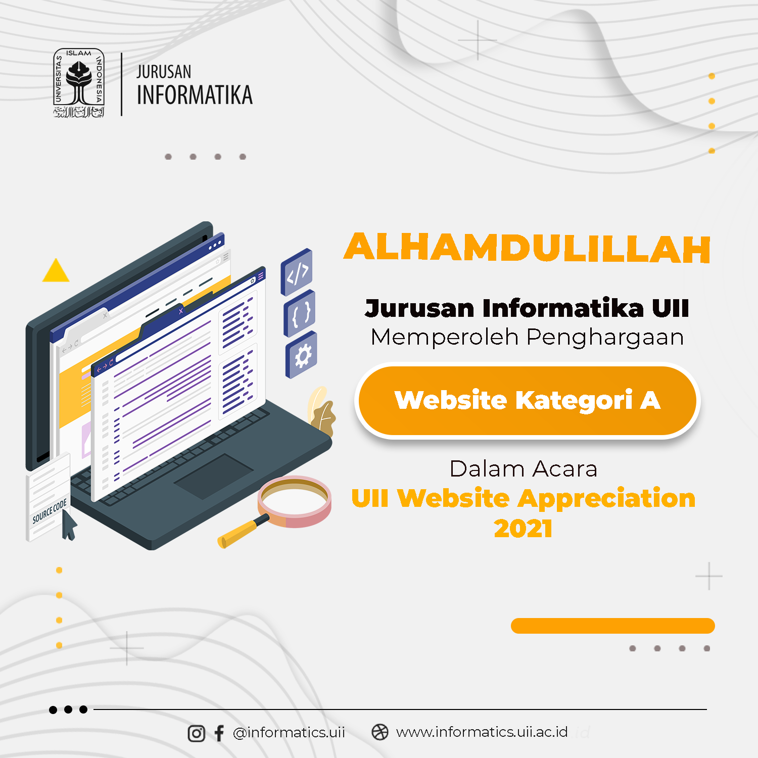 Website Informatika Raih Kategori "A" dalam UII Website Appreciation ...